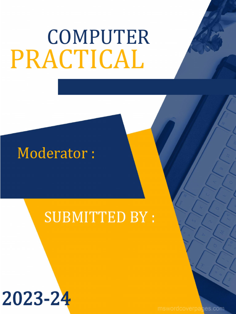 Computer Assignment Cover Page 4 | PDF