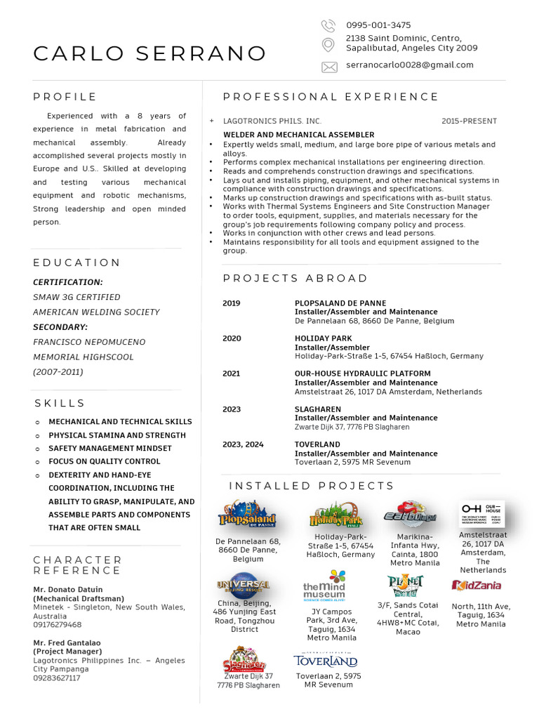 Carlo Serrano Updated Portfolio | PDF