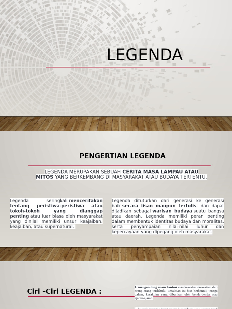 Legenda Kelas 6 Bindo | PDF