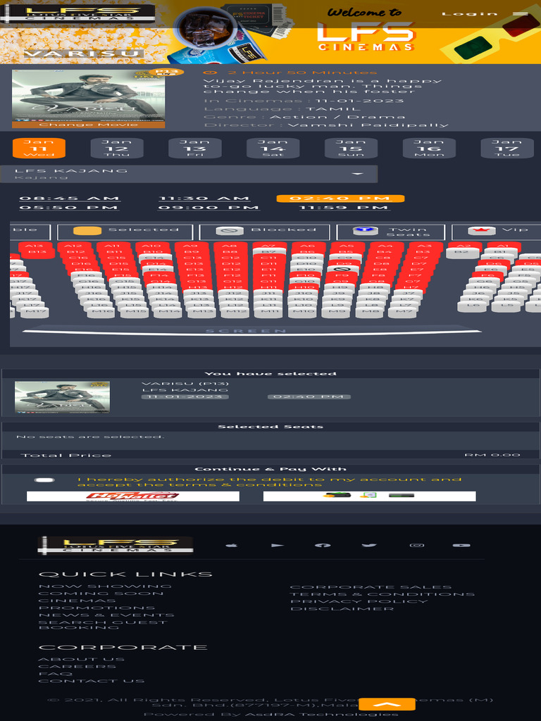 Welcome To LFS Cinemas, Lotus Five Star Cinemas, 2 | PDF