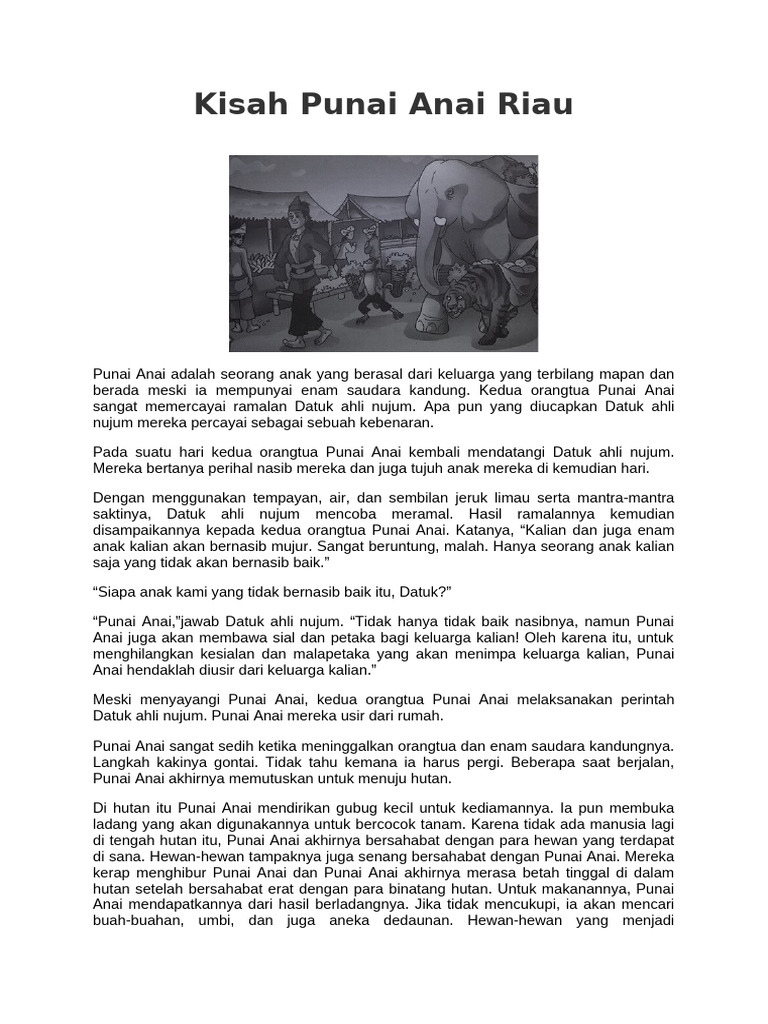 Cerita Rakyat Riau | PDF