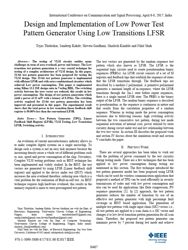 LT LFSR | PDF