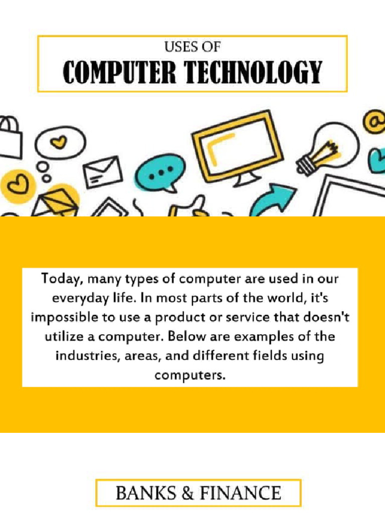 Uses of Computers in The Different Fields | PDF