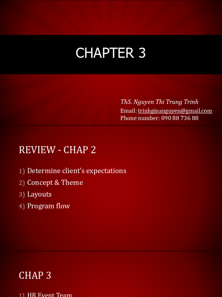 SV - Chap 3 - Event - Nhân Văn - DL | PDF