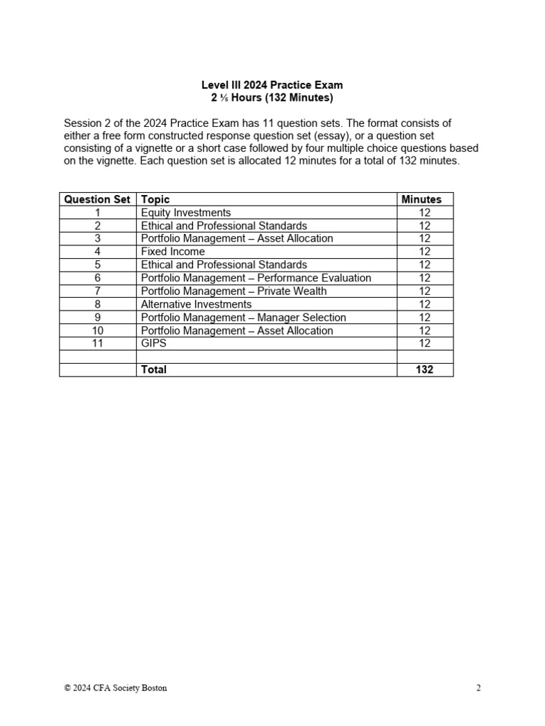 2024 Level III - Mock B Session 2 v2 | PDF