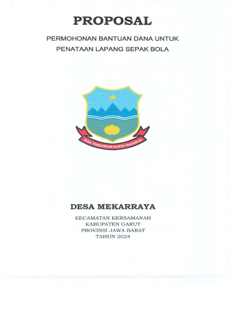 PROPOSAL PENATAAN LAPANG SEPAK BOLA - Compressed | PDF