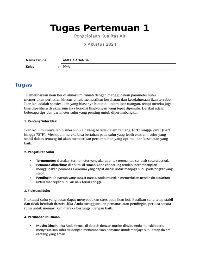 Tugas Pertemuan 1 AMELIA ANANDA | PDF