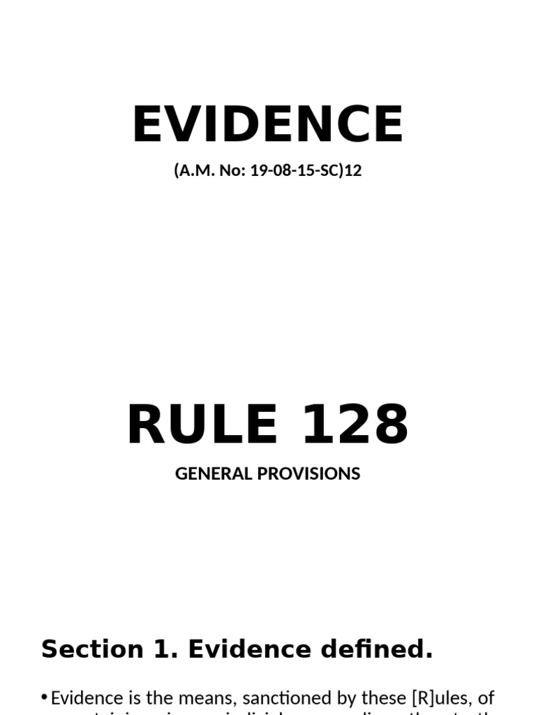 Evidence 128 - 129 | PDF