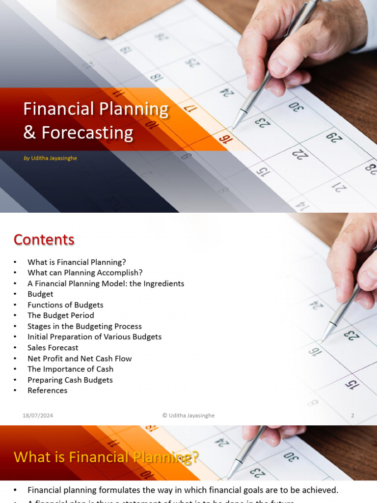 Presentation (7) - Financial Planning and Forecasting | PDF
