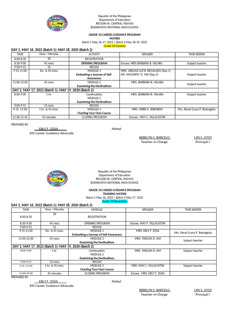 CGP Matrix Grade 10 | PDF