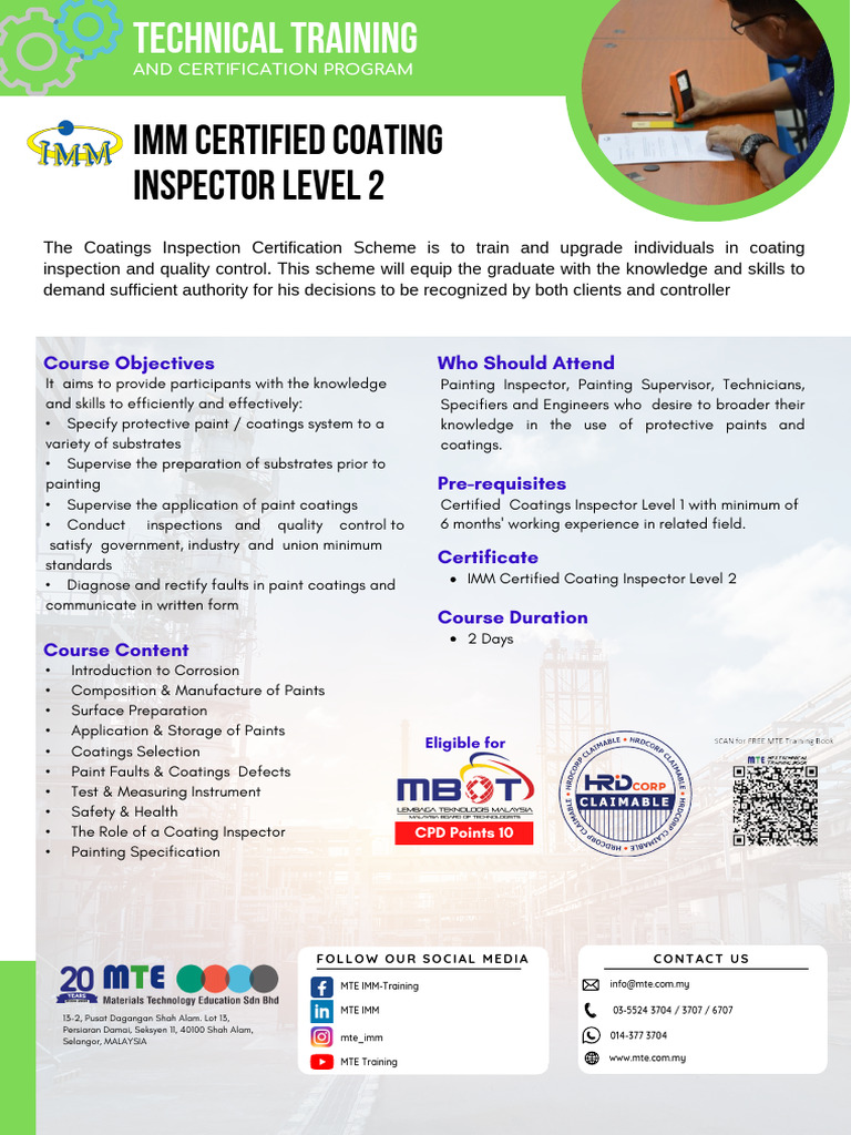 IMM Coating Inspector Level 2-2024 | PDF
