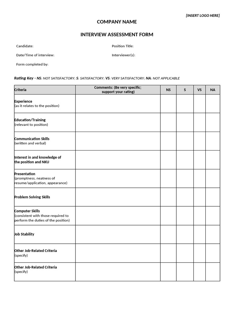 Interview-assessment-form | PDF