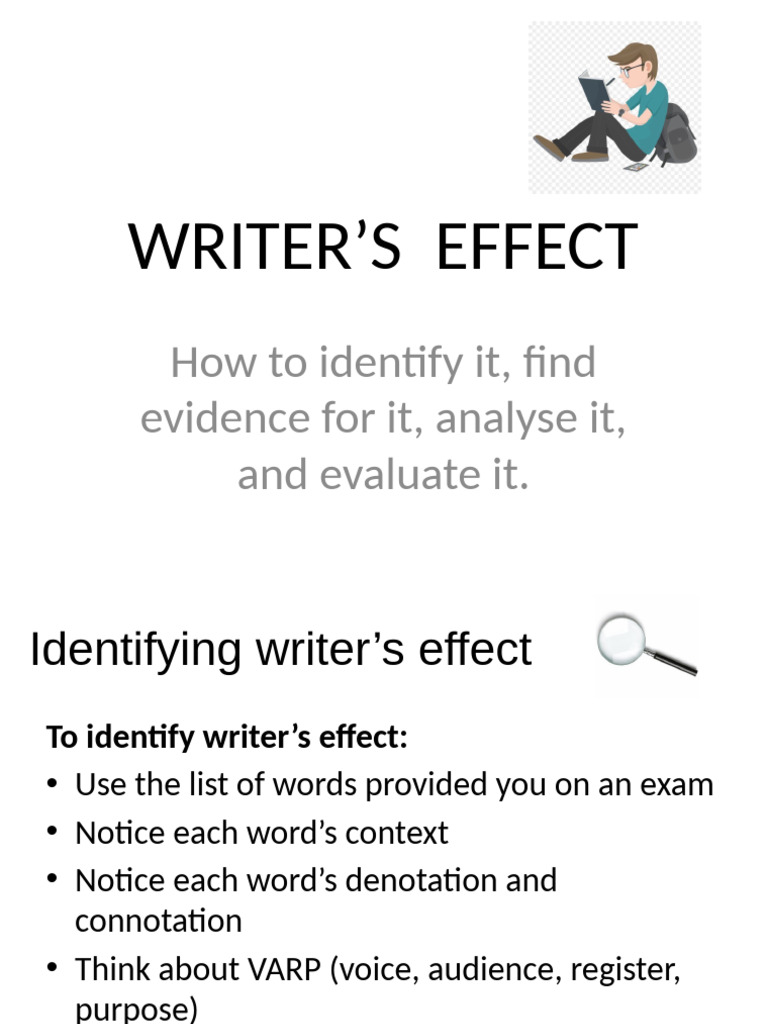 WRITER’S EFFECT ppt | PDF