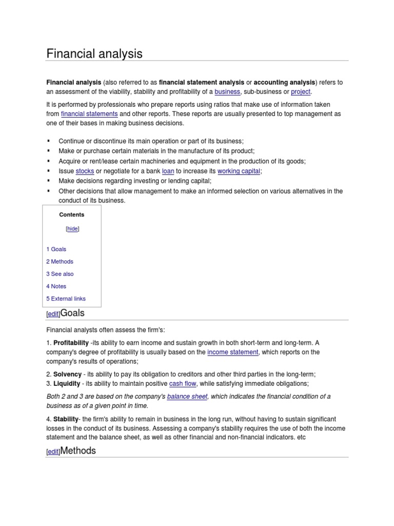 Financial Analysis | PDF | Financial Ratio | Money