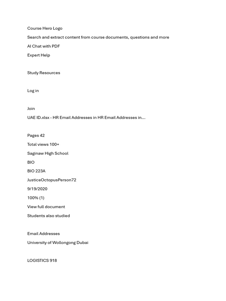 HR Email ID | PDF