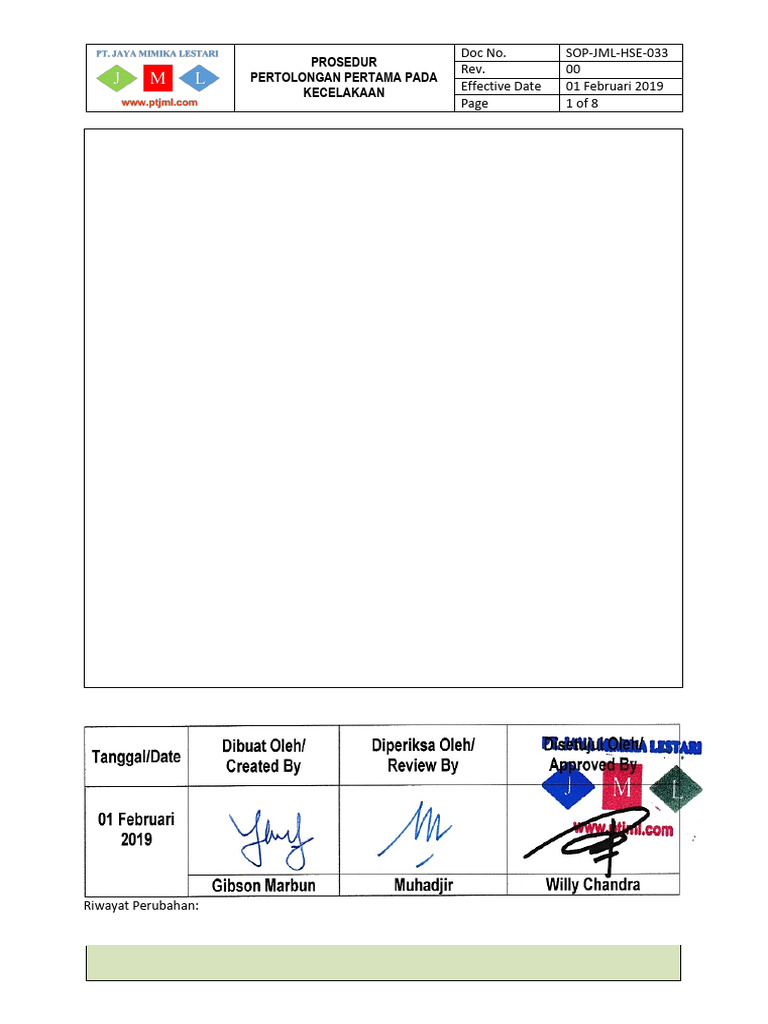 033-Prosedur P3K | PDF