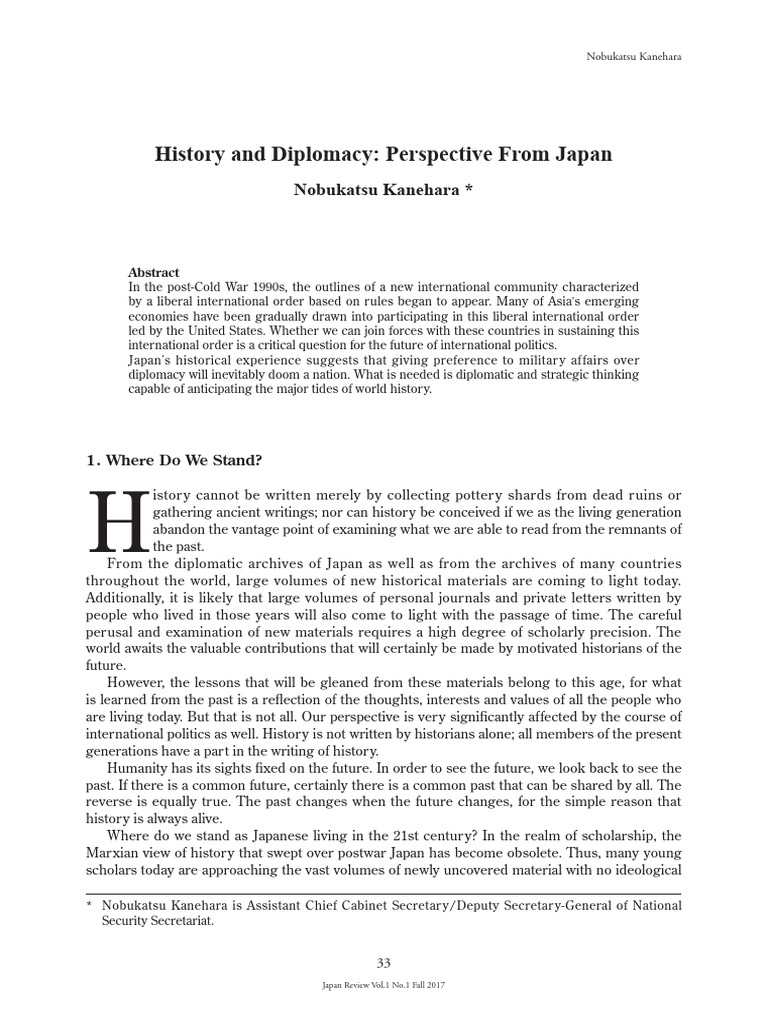 Japan's Historical Perspective on Diplomacy | PDF | Communism | Imperialism