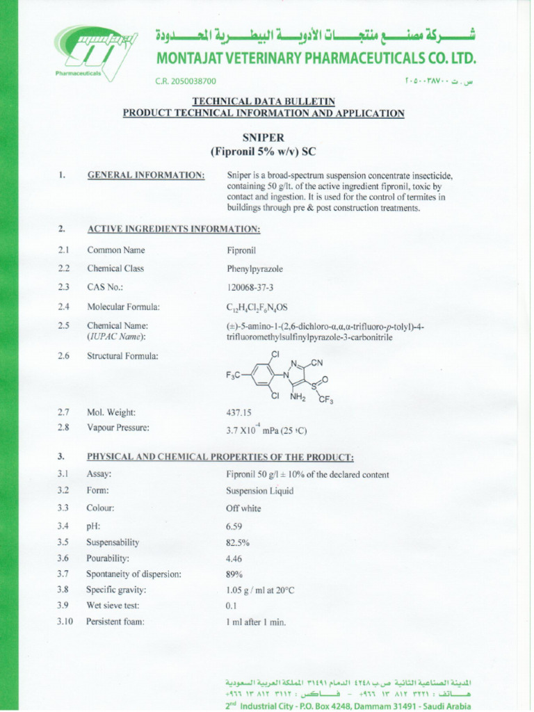1.sniper Technical Data Shhet. | PDF