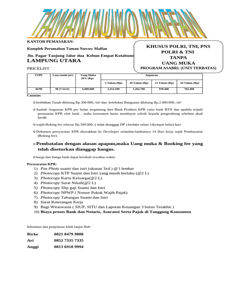 Osur Pemasaran Tni Polri | PDF