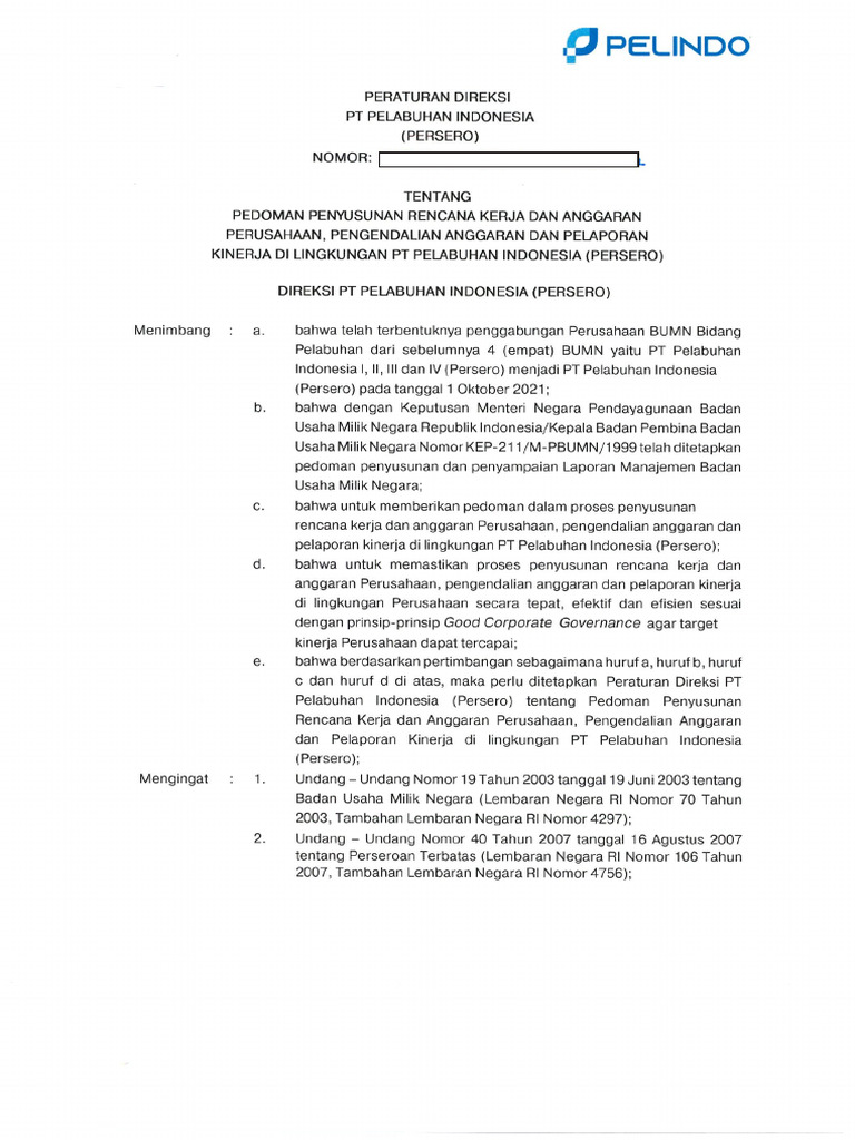 Pedoman Rkap 1 | PDF