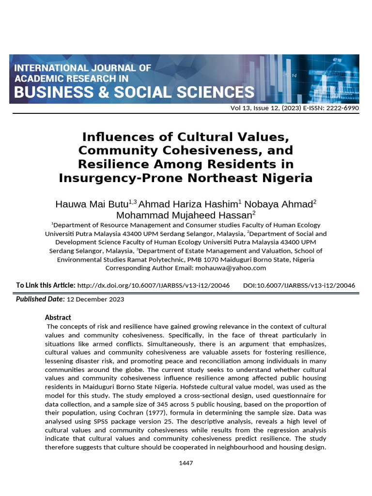 influences-of-cultural-values-community-cohesiveness-and-resilience ...