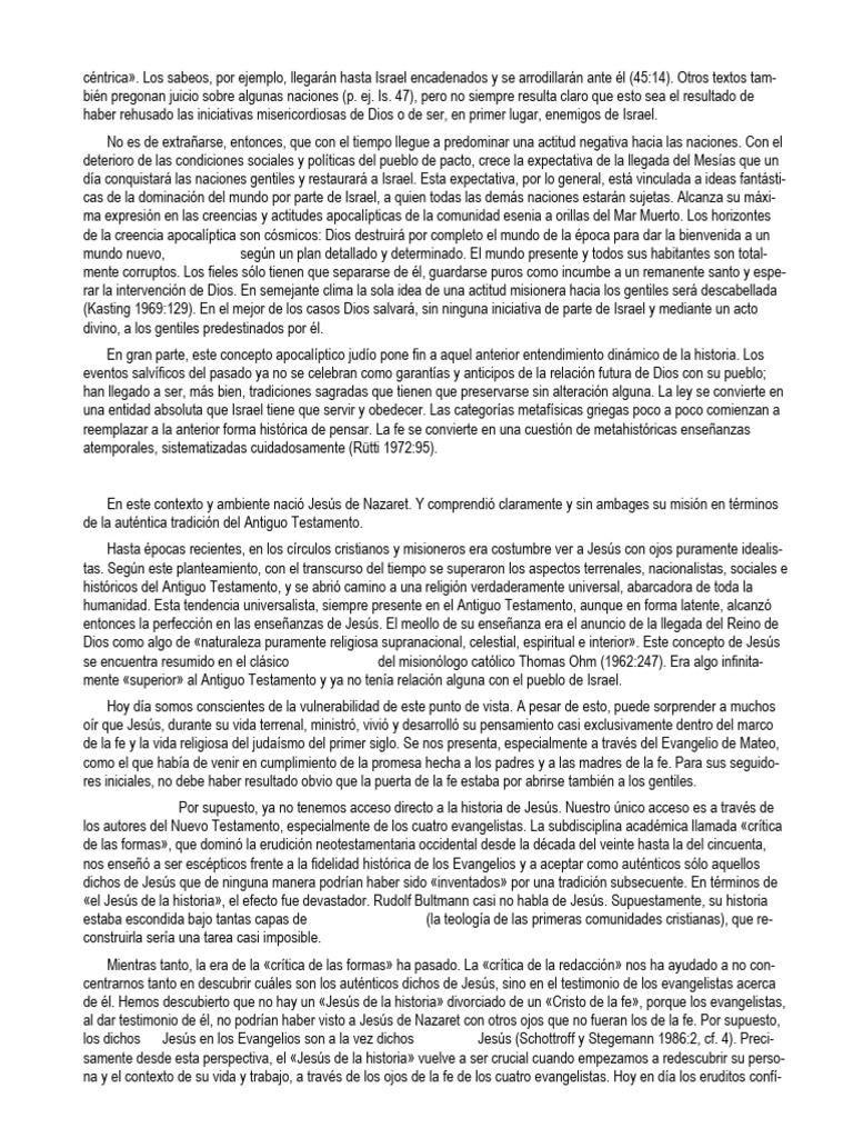 Mision y Biblia David Bosch | PDF