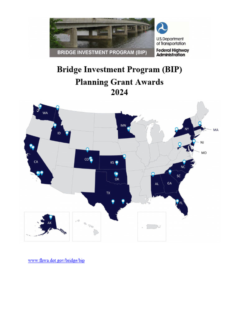 FY 2024 BIP Planning Grant Award Fact Sheets | PDF