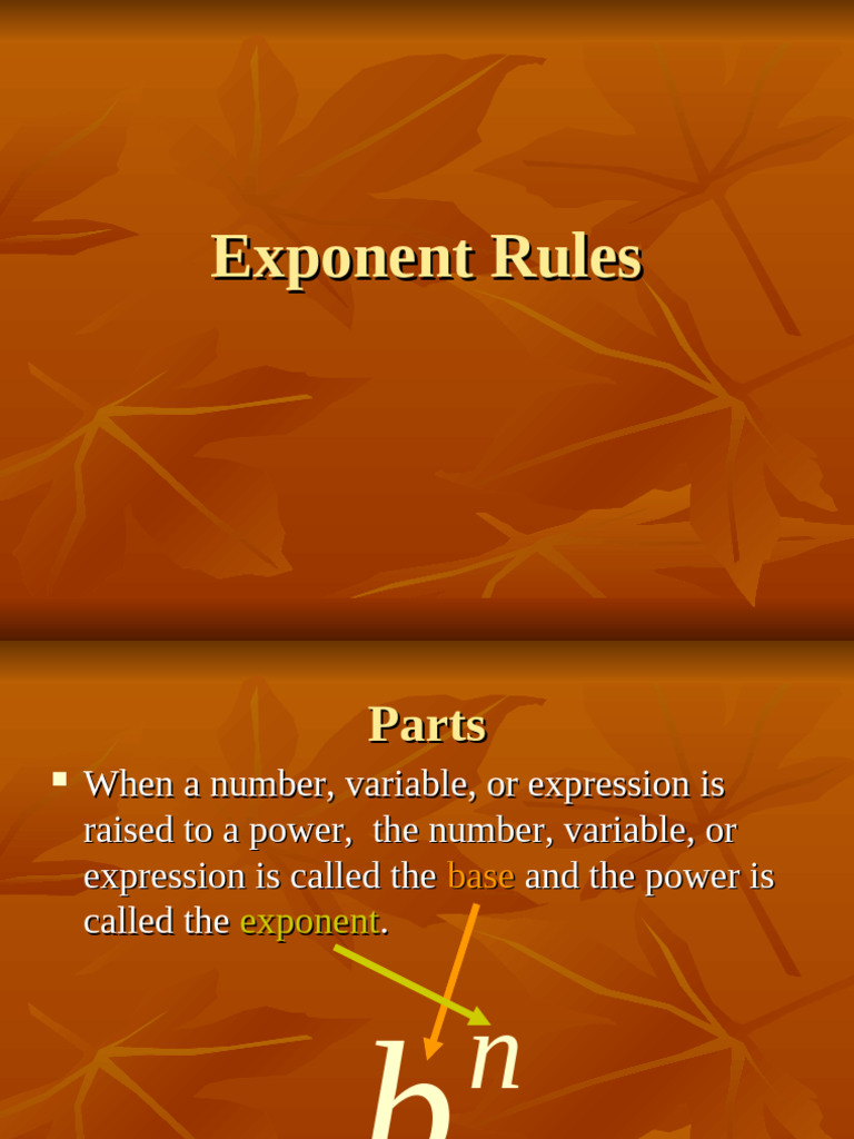 Law of Exponents Grade7 | PDF | Mathematical Concepts | Teaching Methods & Materials