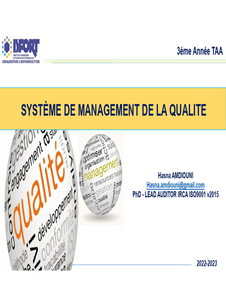 Cours SMQ Partie 1 | PDF
