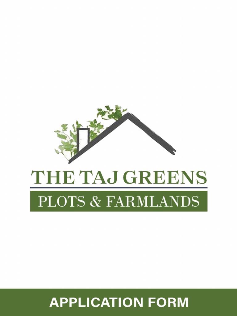 Taj Greens Application Form | PDF