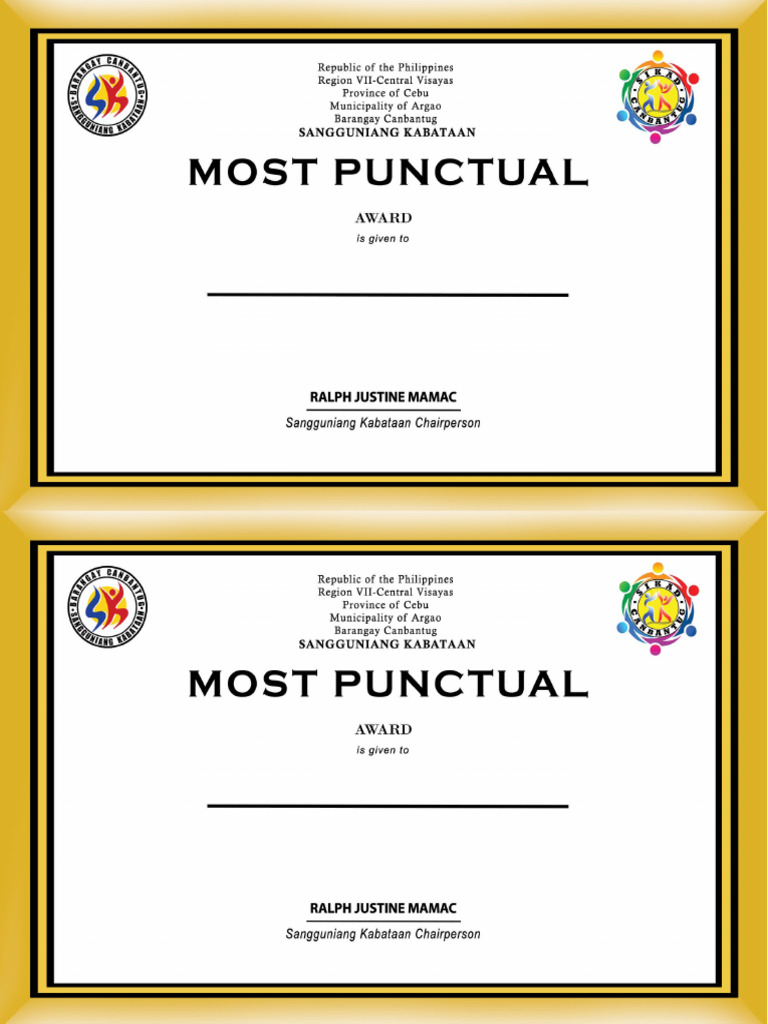 Punctual Award | PDF