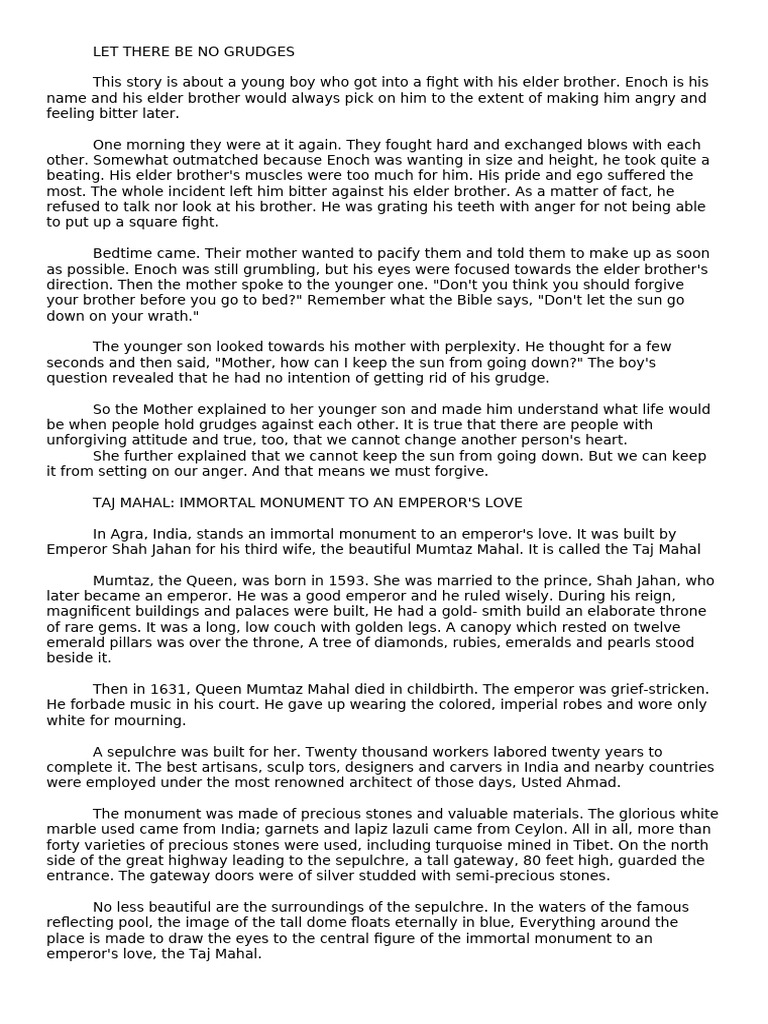 Grade 9 Reading Materials | PDF