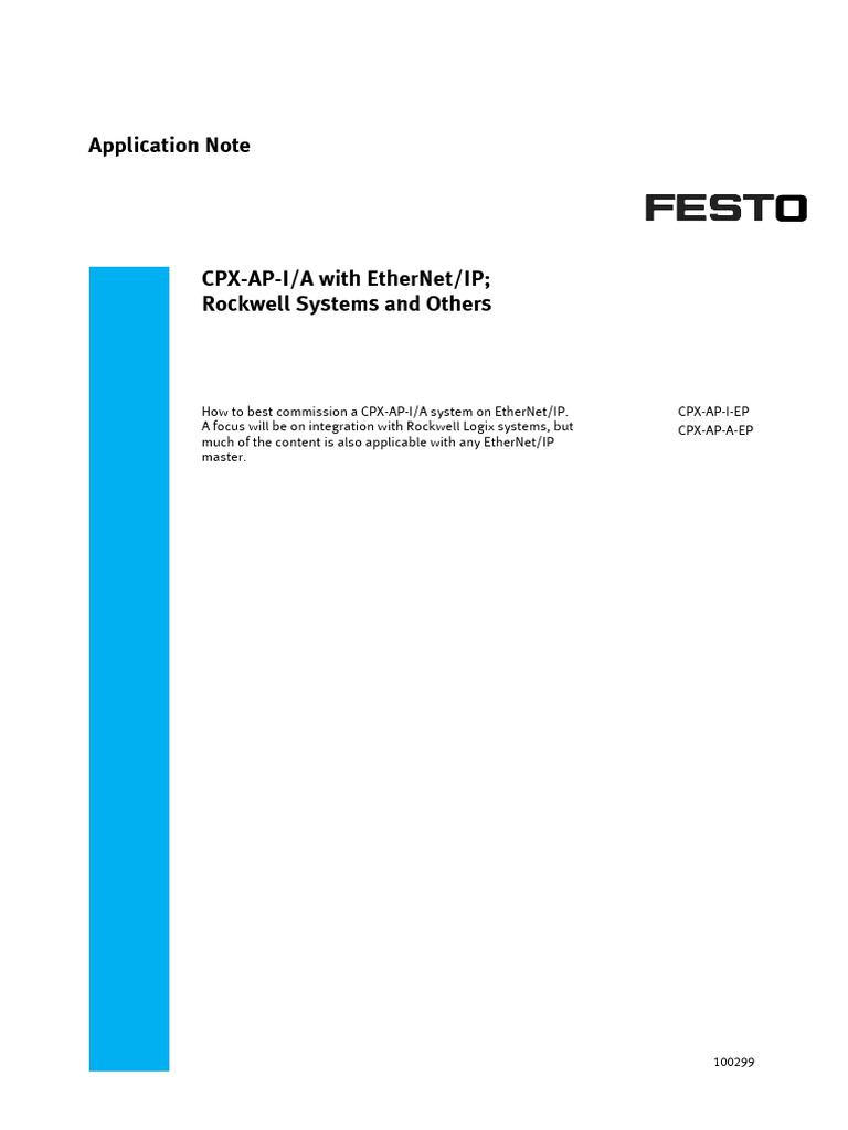 Applicationnotecpx Ap I A Ethernetip 100299v1 4 Pdf