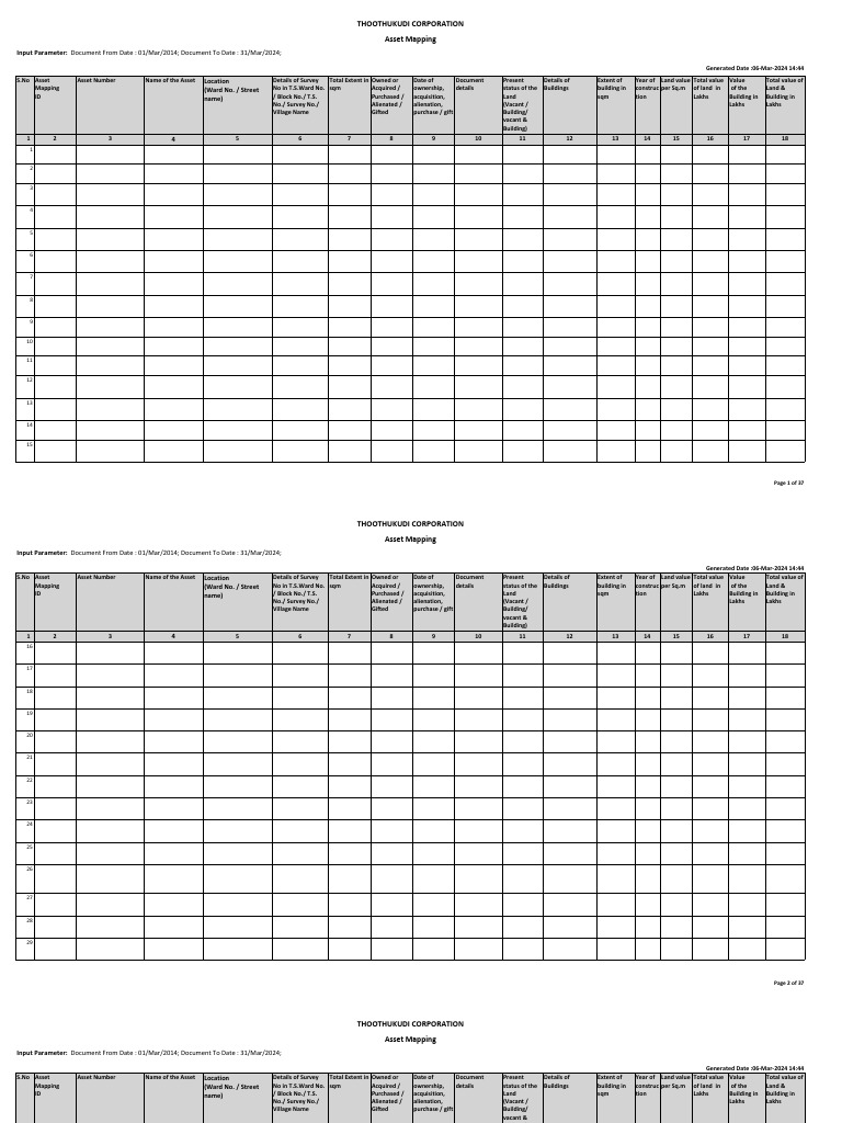 AssetMapping ULB-1 | PDF