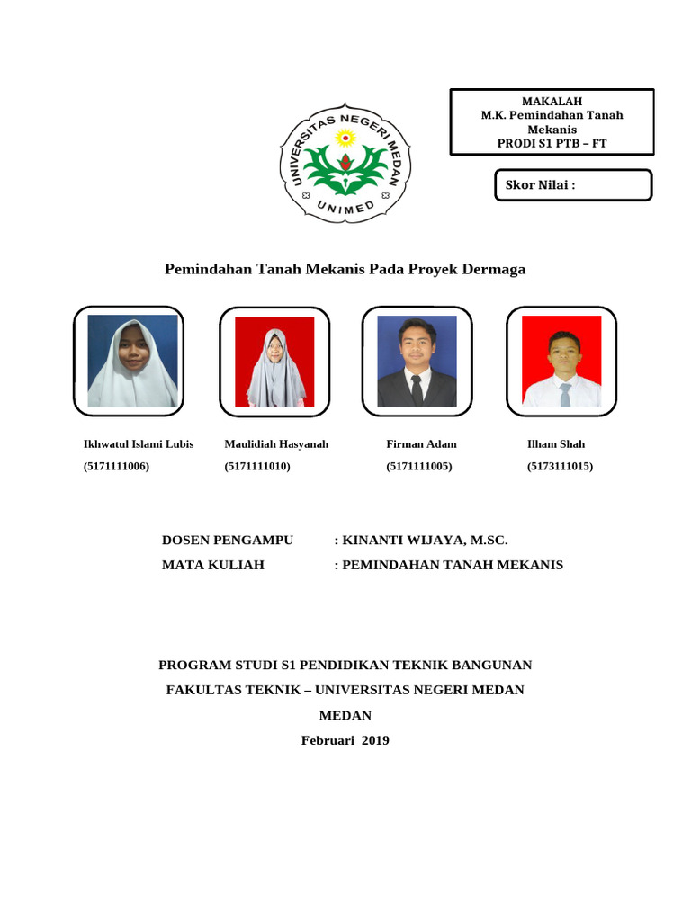 Pemindahan Tanah Mekanis Pada Proyek Dermaga Fix | PDF