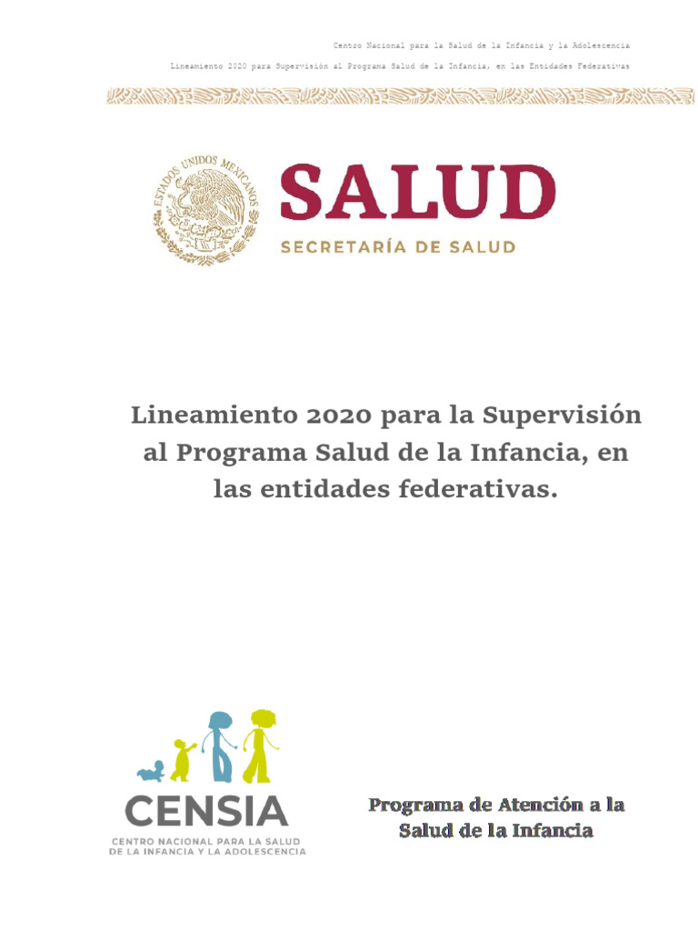 Supervisi_n_al_Programa_Salud_de_la_Infancia_2020 | PDF