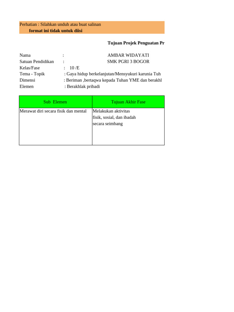 Template P5 | PDF Template P5 | PDF