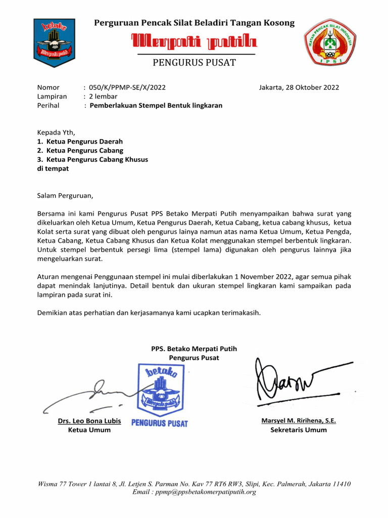 050 Pemberlakuan Stempel Lingkaran OK | PDF