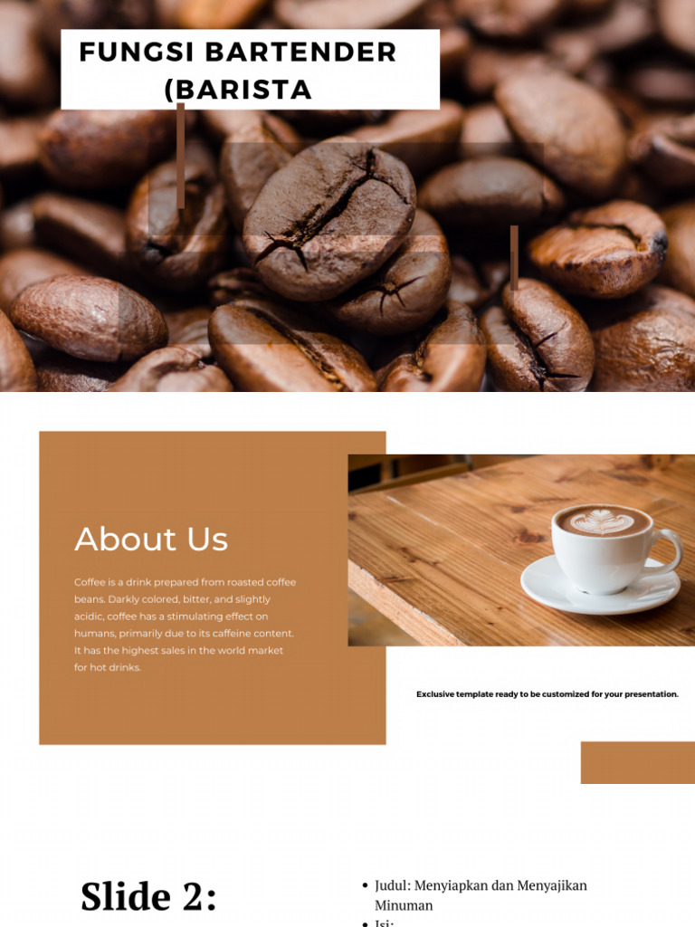 Judul Fungsi Bartender (Barista) - Presentasi - Compressed | PDF