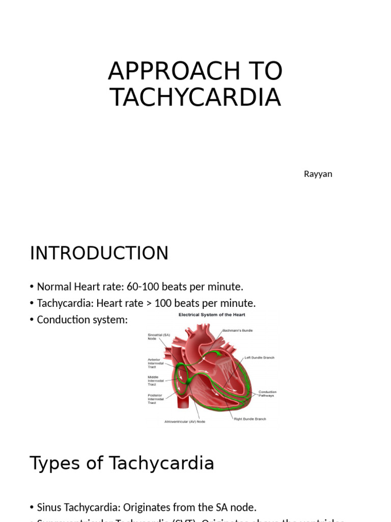 Approach To Tachycardia | PDF