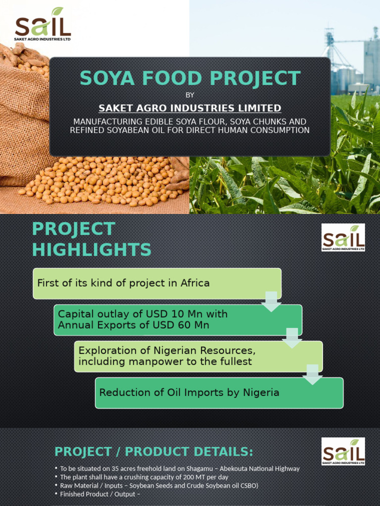 Soya Food Project | PDF