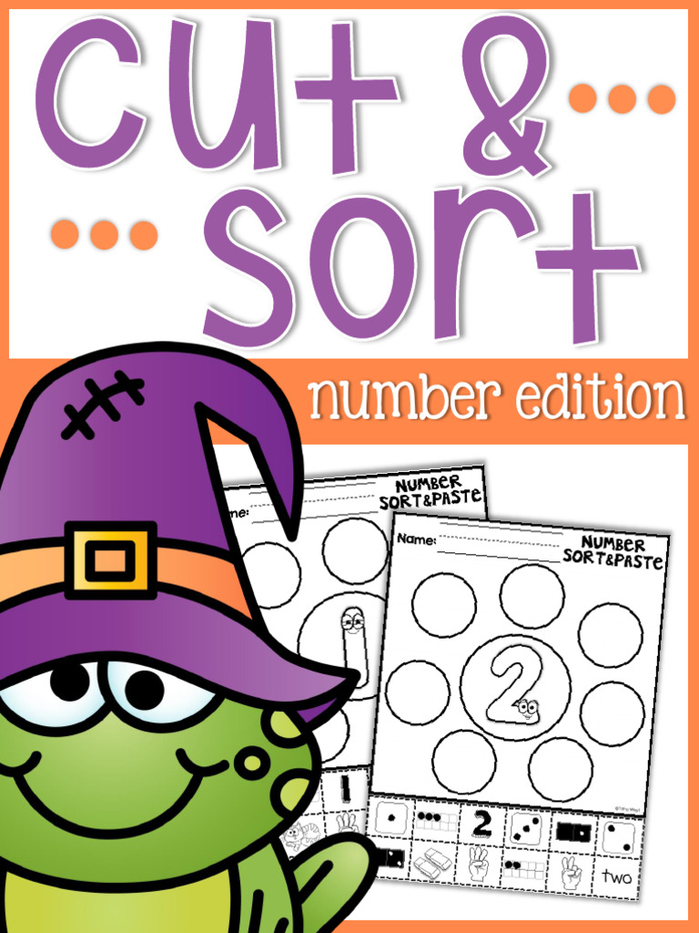 Number Sort and Paste 1-10 Freebie Treat | PDF