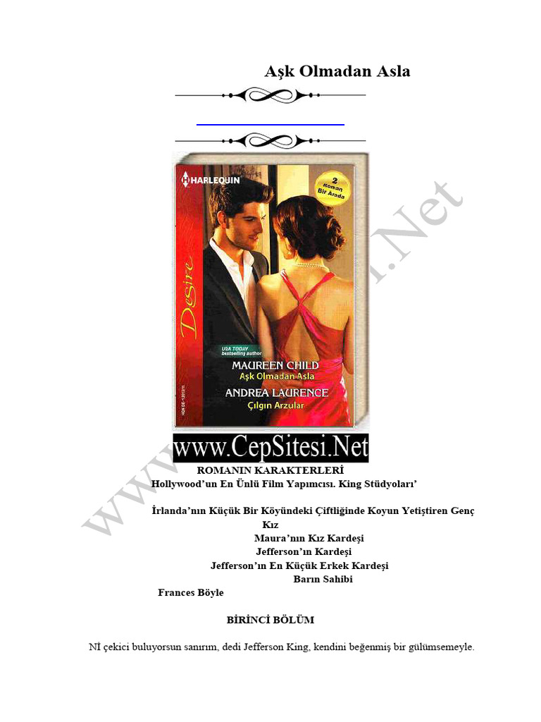 Maureen Child - Aşk Olmadan Asla. | PDF