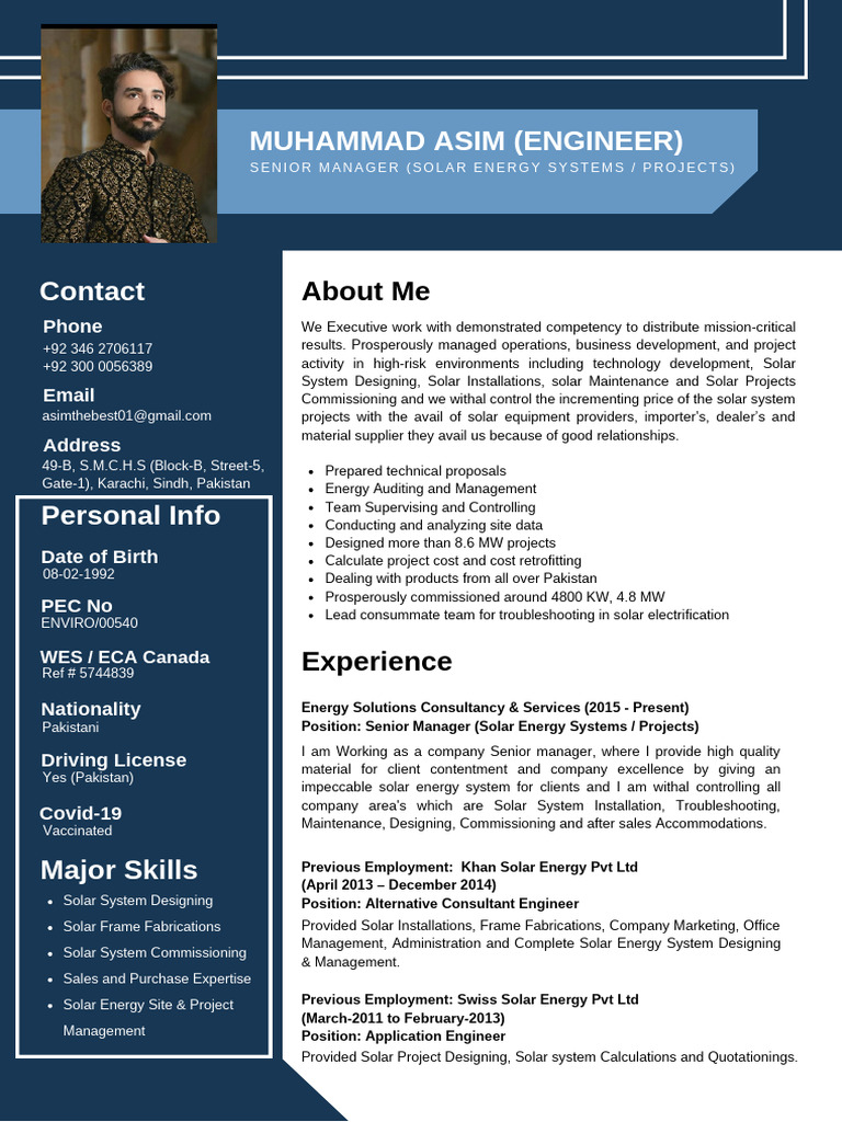 Resume Muhammad Asim | PDF