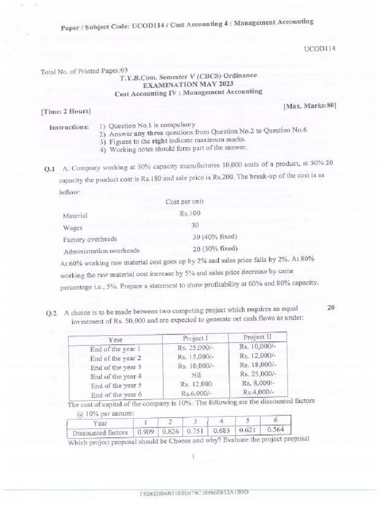 Tycom Sem V 2023 | PDF