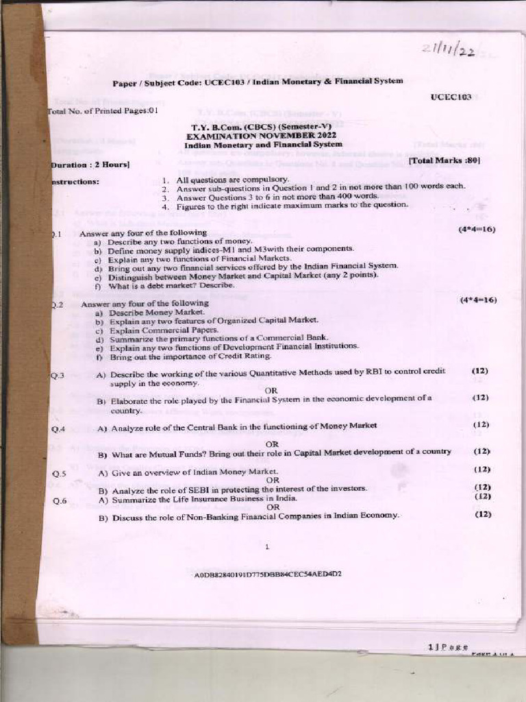 Tybcom Sem 5 2022.Compressed | PDF