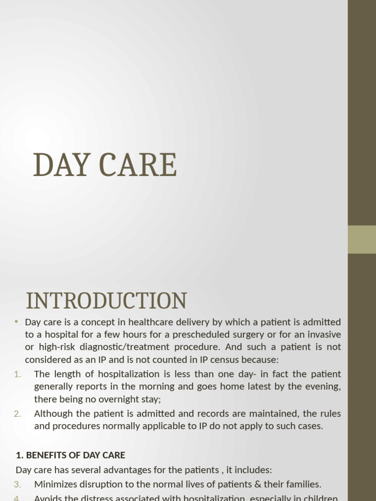 Day Care | PDF