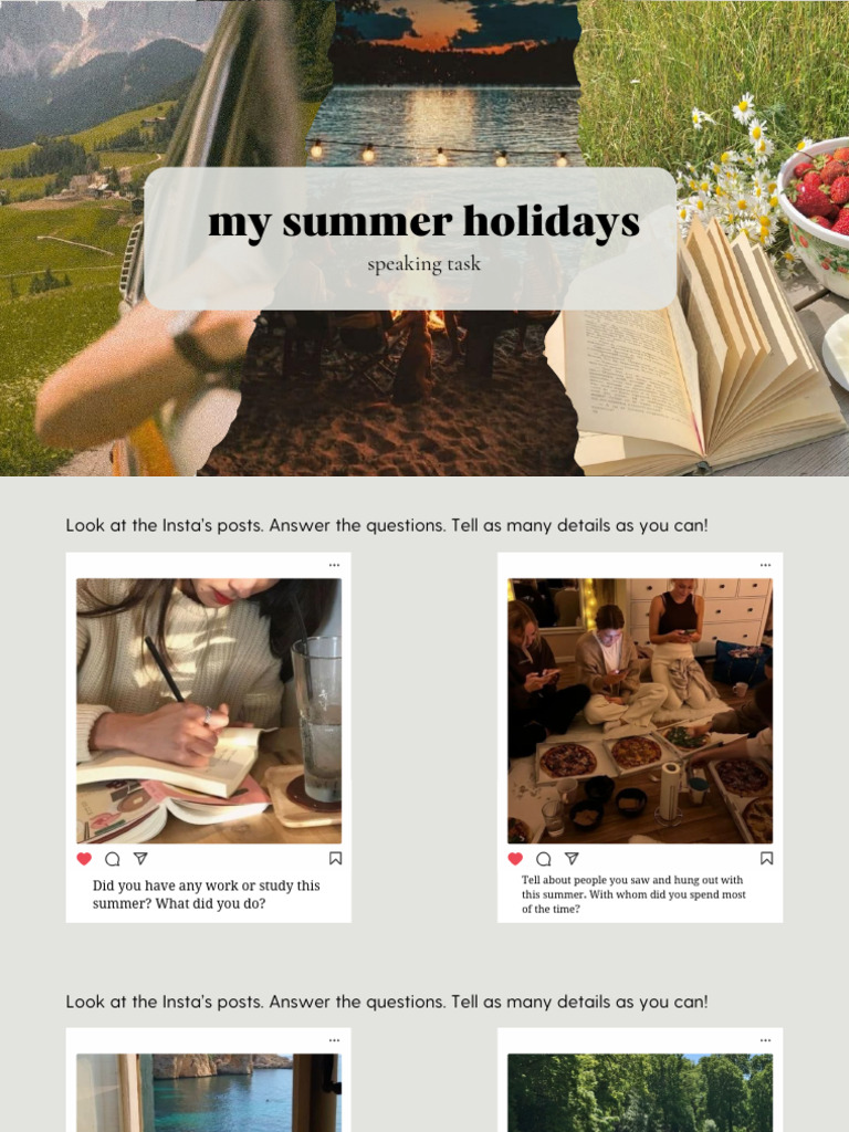 My Summer Holidays | PDF