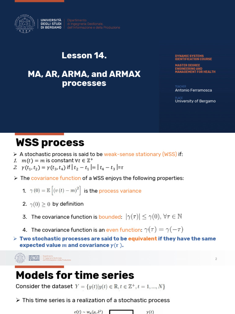 Lecture-14-MA AR ARMA | PDF