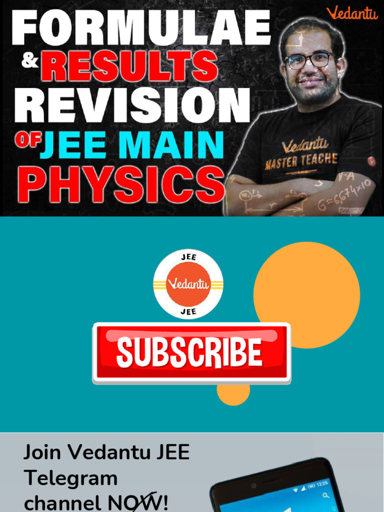 Every JEE Formula - Vinay Sir - Part 1 | PDF